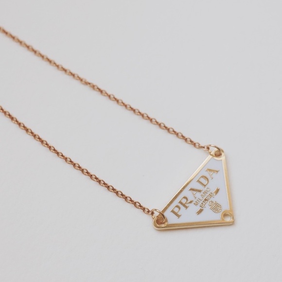 Prada | Jewelry | Prada Triangle Necklace | Poshmark